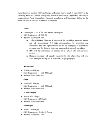 Business Expansion Strategy for SELCO INDIA | DOCX