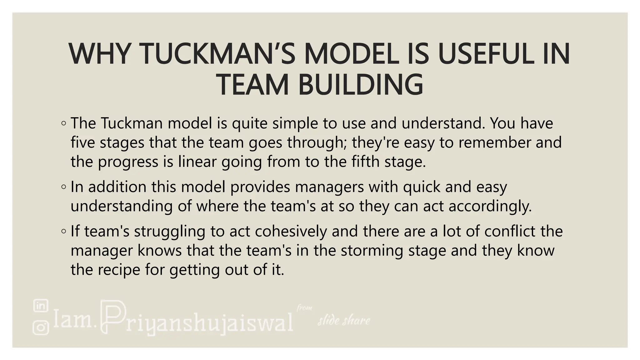Team Building and TUCKMANS MODEL Explained | PPTX