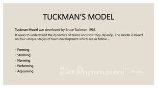 Team Building and TUCKMANS MODEL Explained | PPTX
