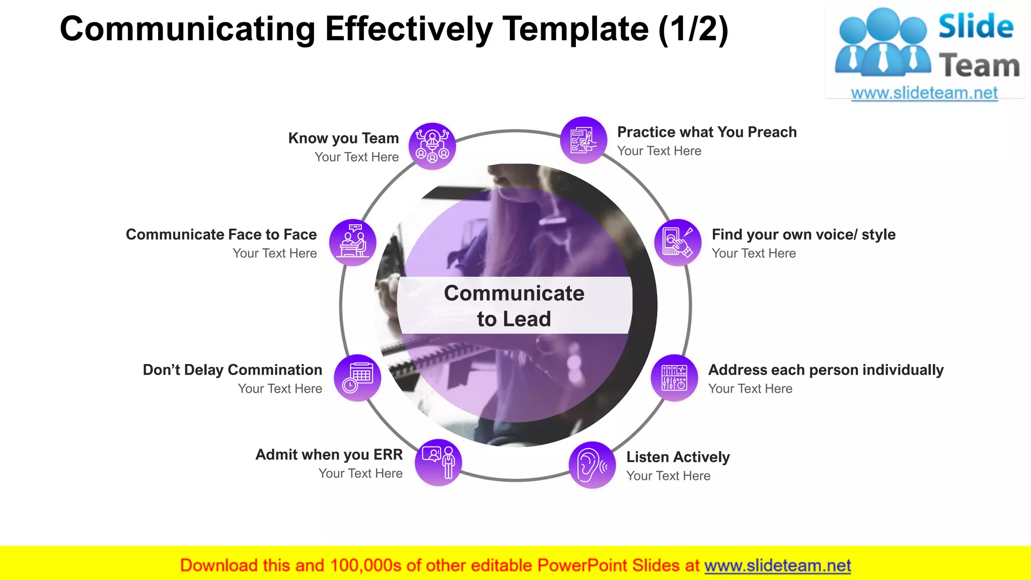 Team Leader Management PowerPoint Presentation Slides | PPT