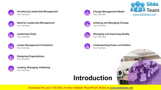 Team Leader Management PowerPoint Presentation Slides | PPT