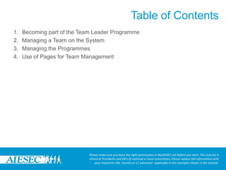 Team leader programme_management | PPT