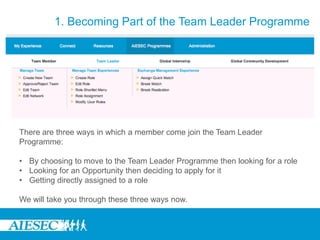 Team leader programme_management | PPT