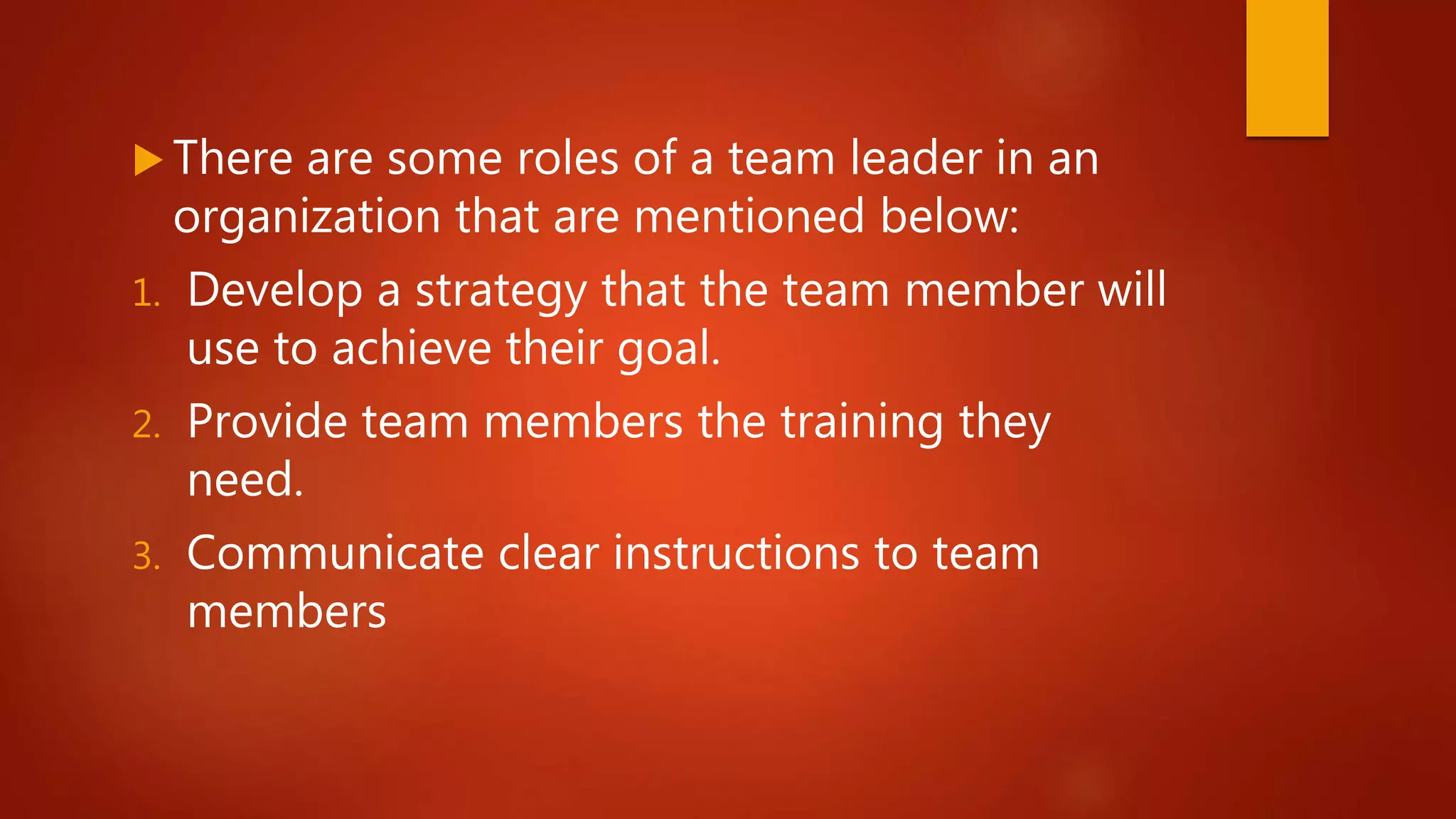 Team Leader and Skills | PPTX