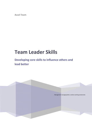 Team Leader Skills | PDF