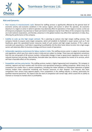 IPO Update: Teamlease Services Ltd | PDF