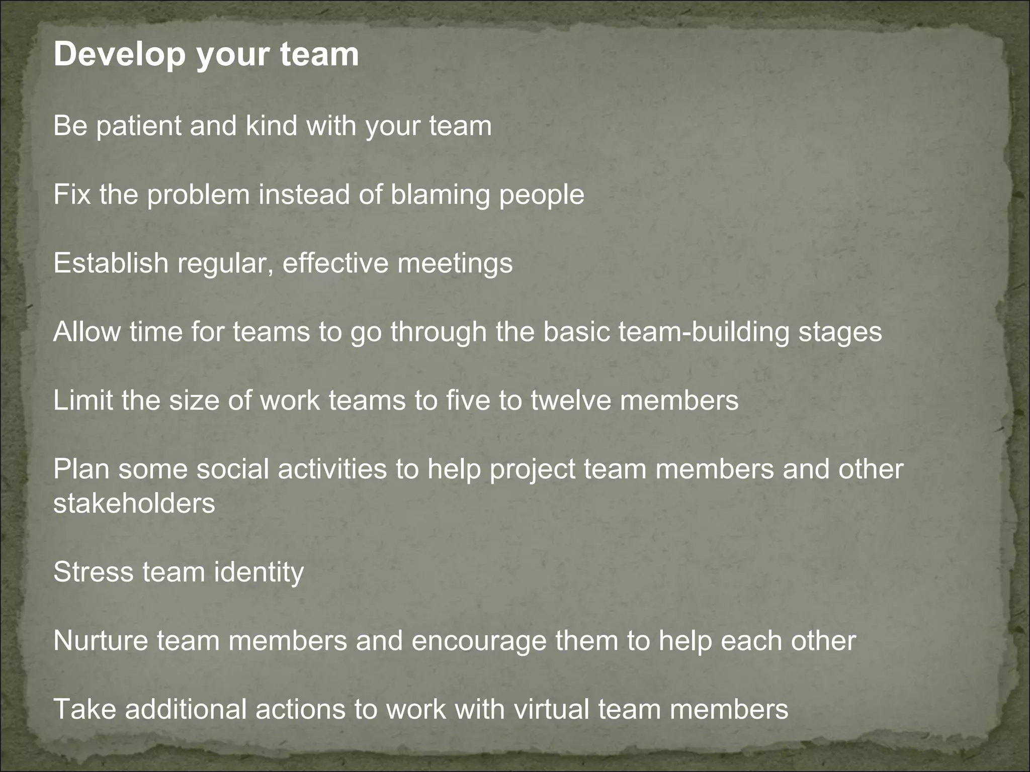 Team management | PPT