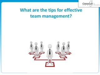 Effective Team Management - The Secret of Team Success | PPTX