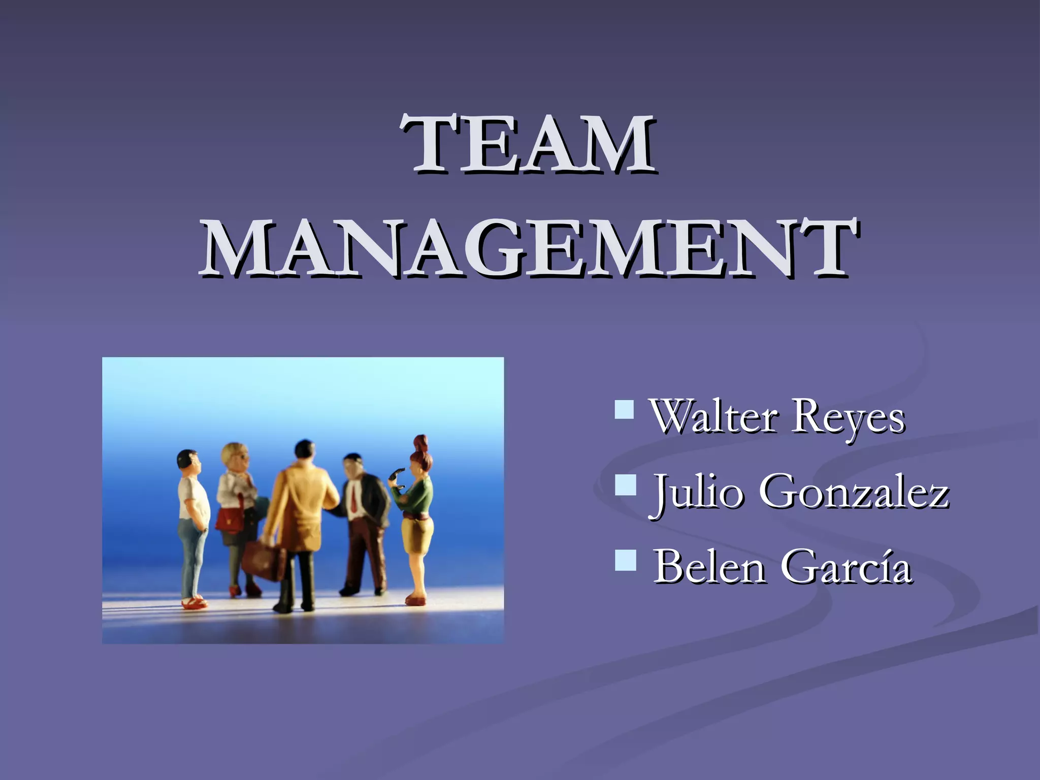 Team management maria_belen | PPT