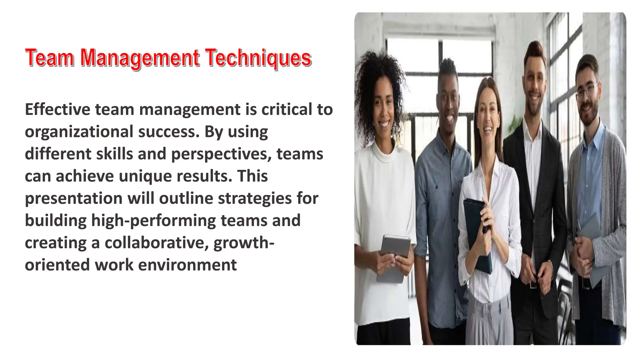 Team Management Techniques ppt.pptx, Managerial Skill | PPTX