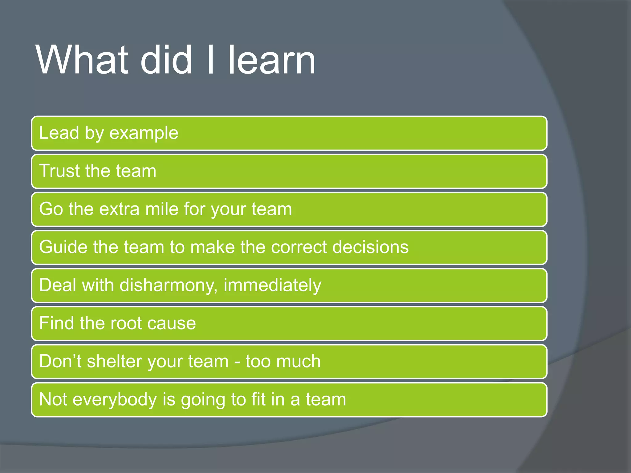 Team maturity - How to cultivate a team mentality | PPTX