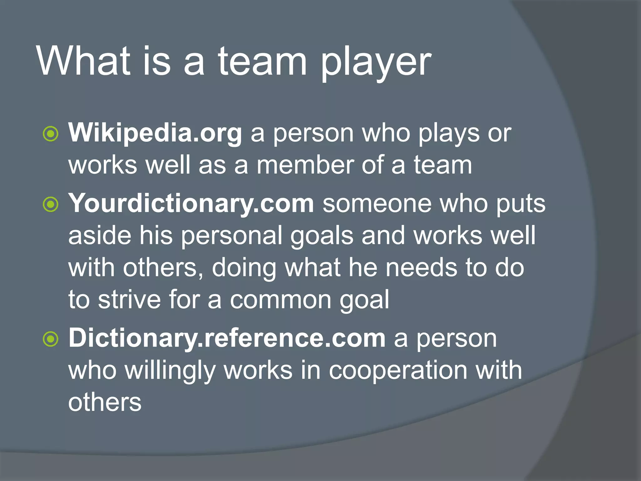 Team maturity - How to cultivate a team mentality | PPTX