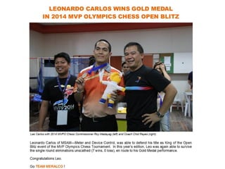 Team One Meralco Medalists in MVPO 2014 | PPT