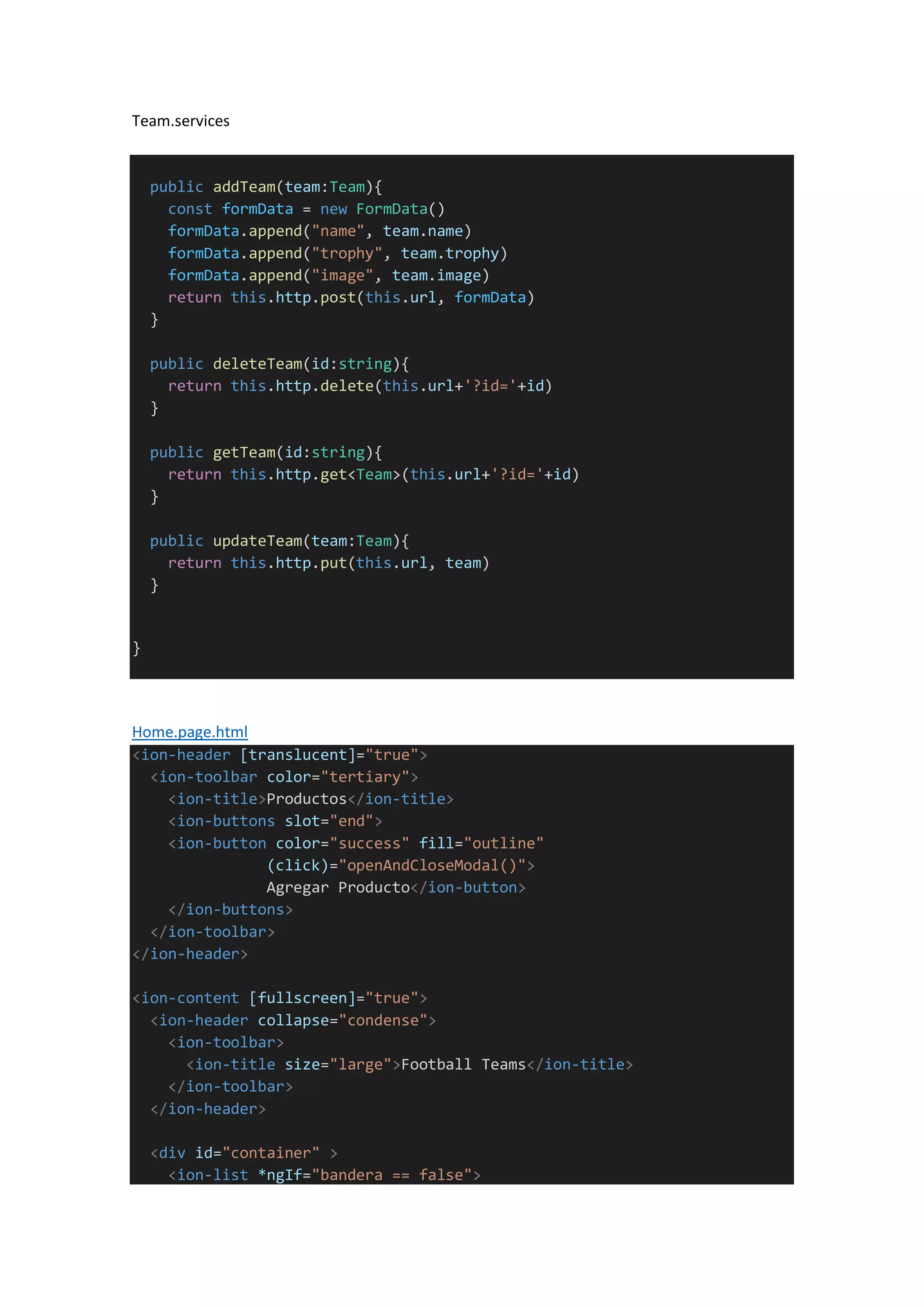 Team pdf ionic | PDF