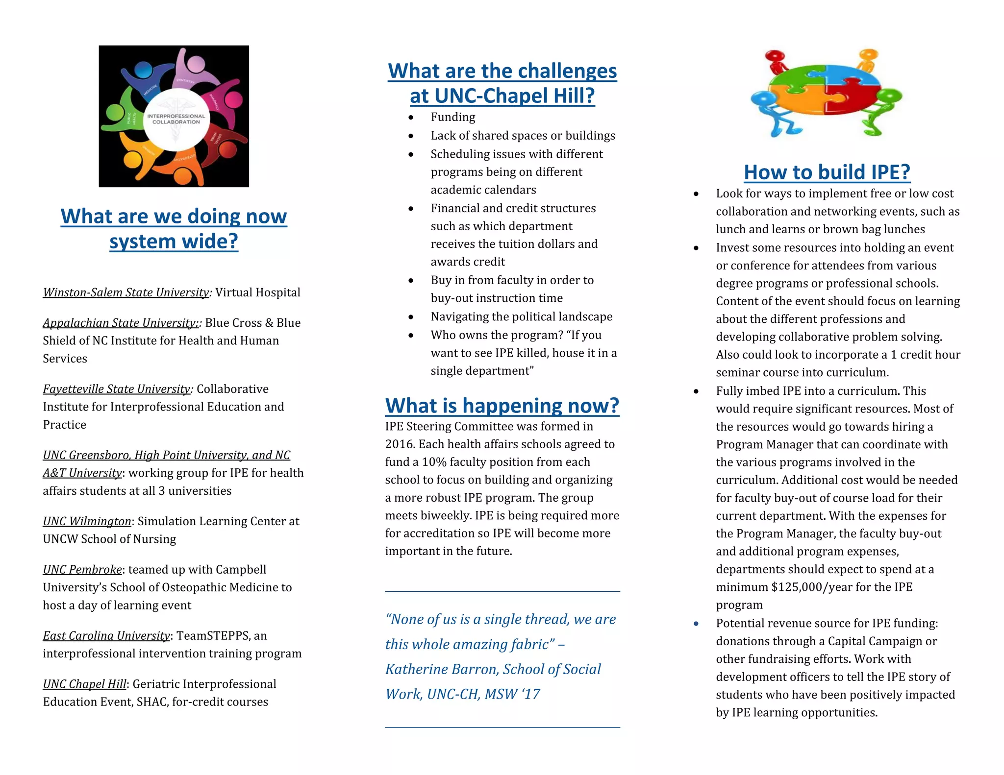 Interprofessional Education Presentation Brochure | PDF