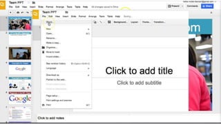 Creating a PowerPoint Presentation on Google Drive | PPT