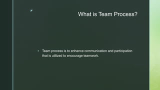 Team process ppt | PPTX