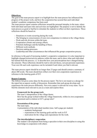 Team process report some thoughts | PDF