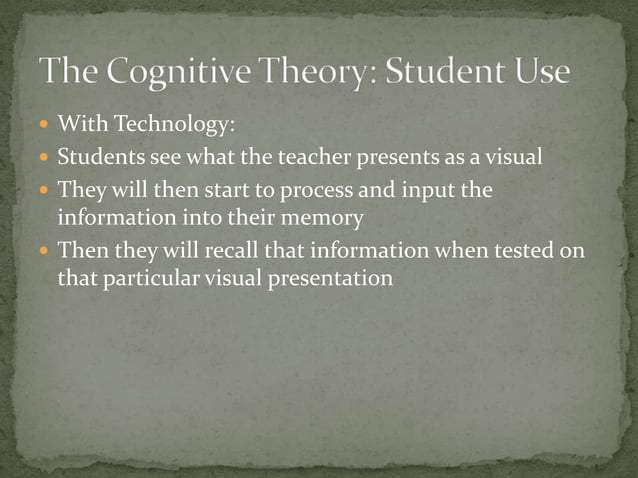 The Cognitive Theory | PPTX