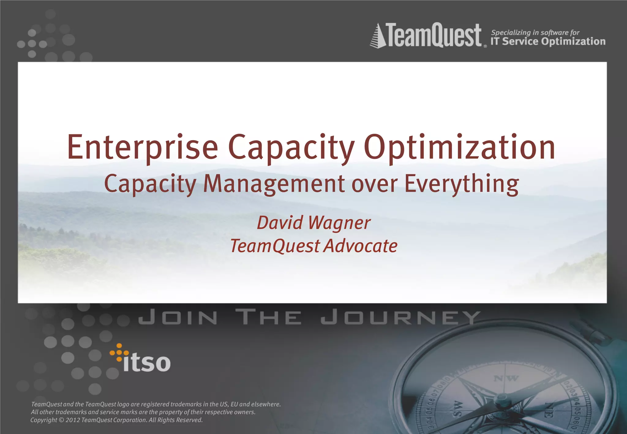 Enterprise Capacity Optimization - Capacity Management Over Everything ...
