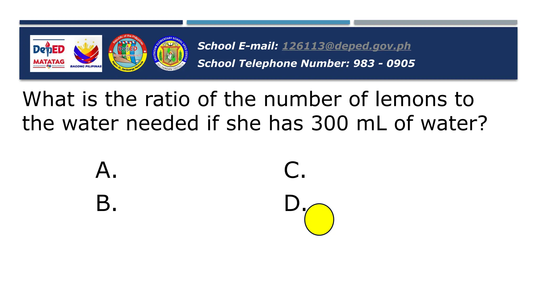 TEAM QUIZ BEE - Ratio & Proportion - Grade 5 | PPT