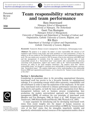 Team responsibility structure_and_team_performance | PDF | Human ...