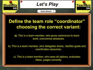 Team roles quiz | PPT
