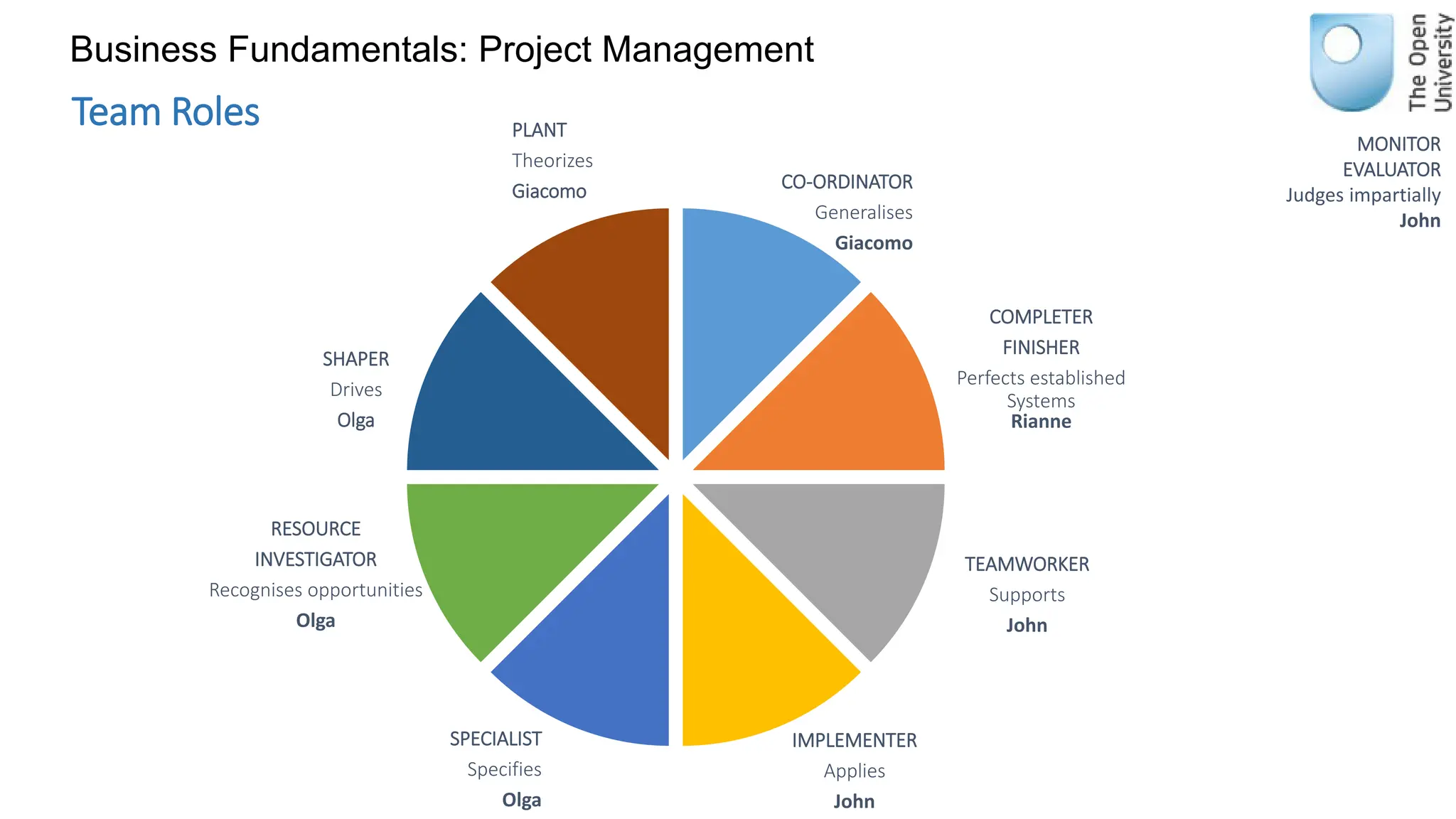 Team Roles Business fundamentals project Management | PDF