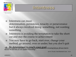 Teams based on pyramid of success 2013 | PPT