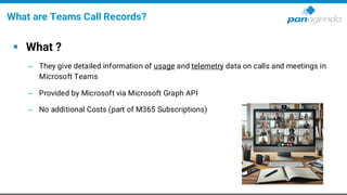 Teams Call Records: Treasure Trove or Pandora’s Box? | PDF