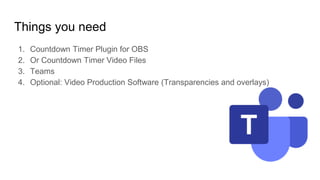 How to set up Countdown Timers in Microsoft Teams | PPTX