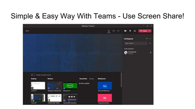 How To Set Up Countdown Timers In Microsoft Teams Pptx Computing