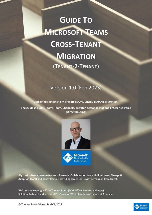 Cross Tenant Migration Microsoft Teams | PDF