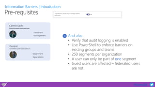 Teams Day Online V - Information Barriers - Communication Compliance ...