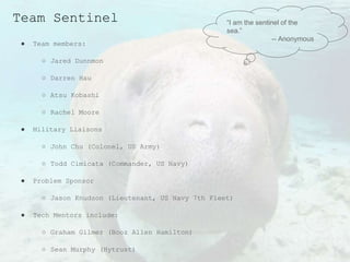 Sentinel Week 2 H4D Stanford 2016 | PPT