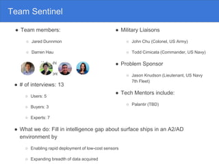 Sentinel Week 2 H4D Stanford 2016 | PPT