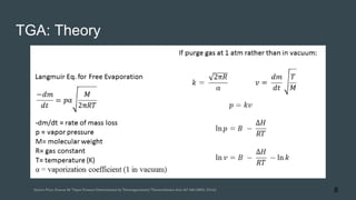 Determination of Thermodynamic Properties of OLED Compounds | PPTX