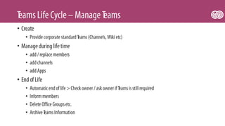 Microsoft Teams management | PDF