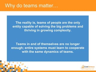 Scaling to a Team of Teams | PPTX