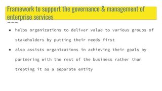 Teams online ltd service governance framework | PPT