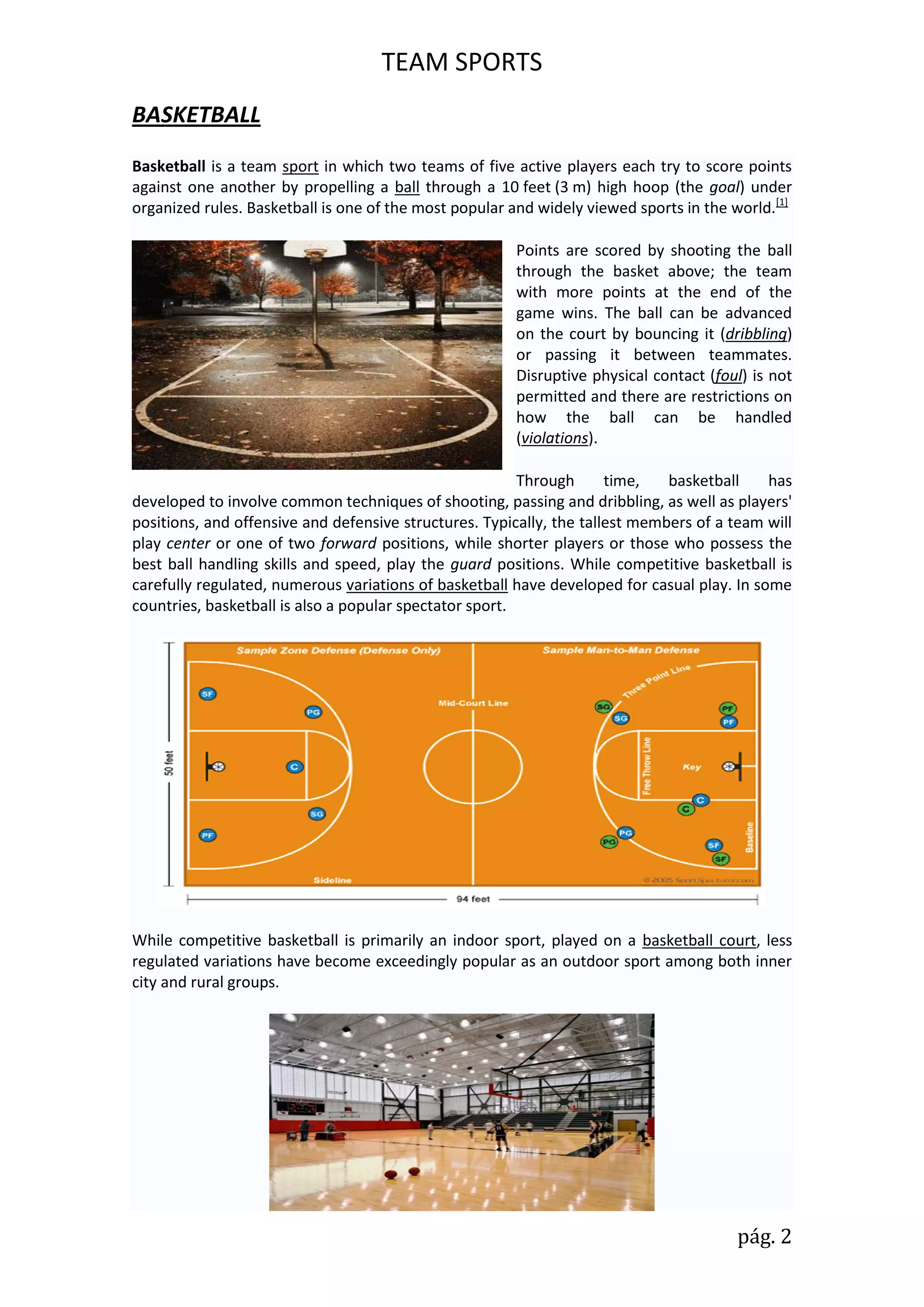 Team sports | PDF