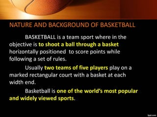 Team sports basketball | PPTX