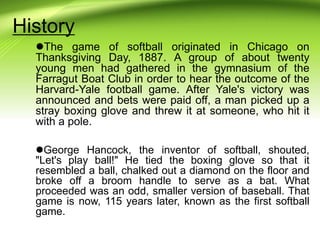 Team Sport (Softball).pptx | Baseball | Sports