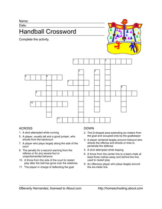 Team Sport Vocabulary 5 team sport worksheet 1º ESO Secciones | PDF
