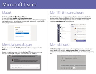 Panduan dasar pengunaan Microsoft Teams v1 | PPT
