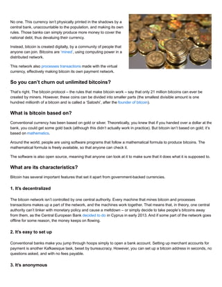 WHAT IS BITCOIN? | PDF