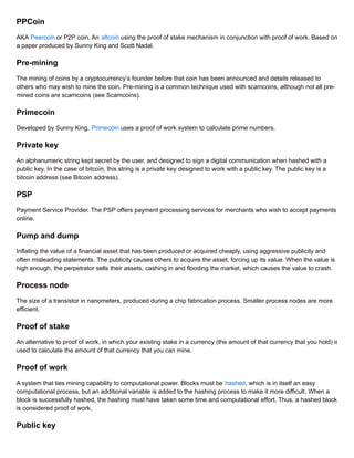 BITCOIN GLOSSARY | PDF