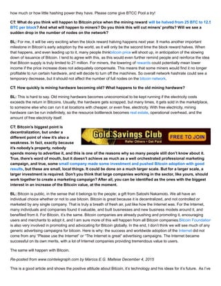 INTERVIEW WITH BOBBY LEE, FOUNDER OF THE OLDEST AND SECOND LARGEST CHINESE BITCOIN MINER: BTCC | PDF