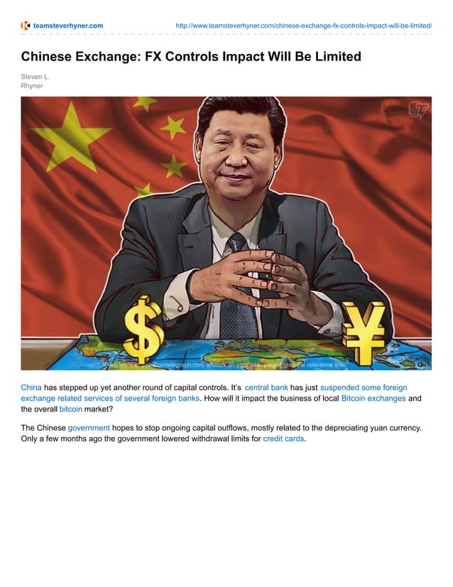 CHINESE EXCHANGE: FX CONTROLS IMPACT WILL BE LIMITED | PDF | Currencies | Economy
