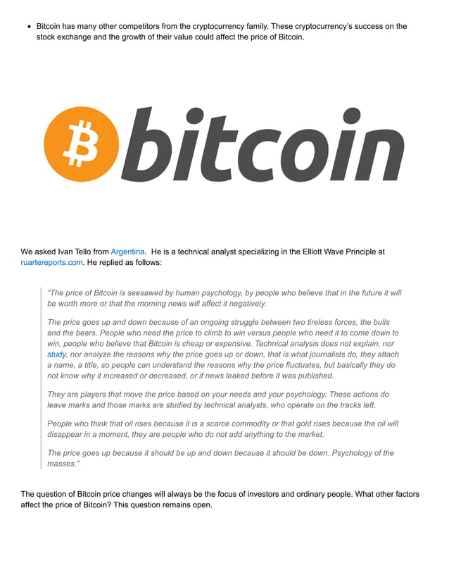 WHY BITCOIN PRICE CHANGES? | PDF